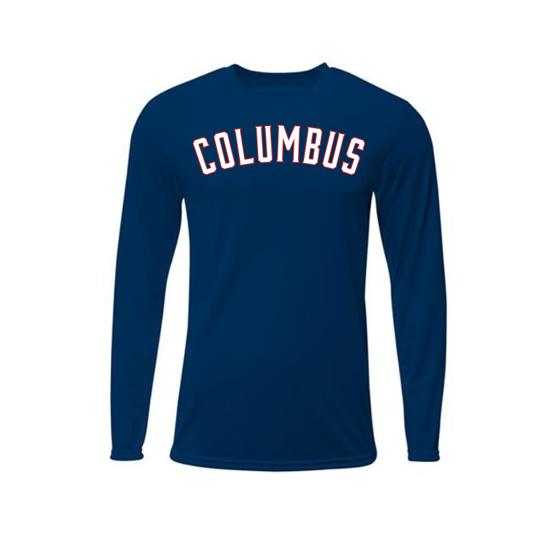 Columbus Heritage Long Sleeve T-Shirt (Navy)