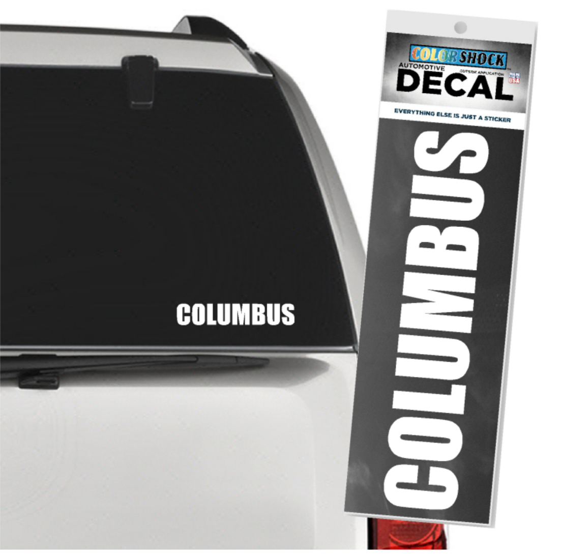 "Columbus" Car Decal | Columbus Explorers Shop